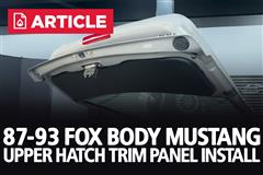 Mustang Upper Hatch Trim Panel - Black (87-93) - LMR